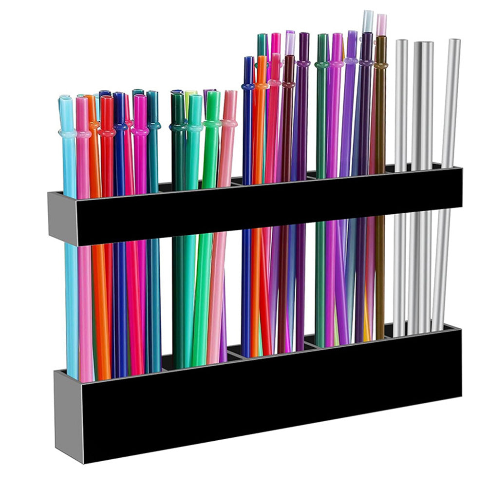 Reusable Straw Holder for Cabinet Door Kitchen Cupboard Storage Organi ...