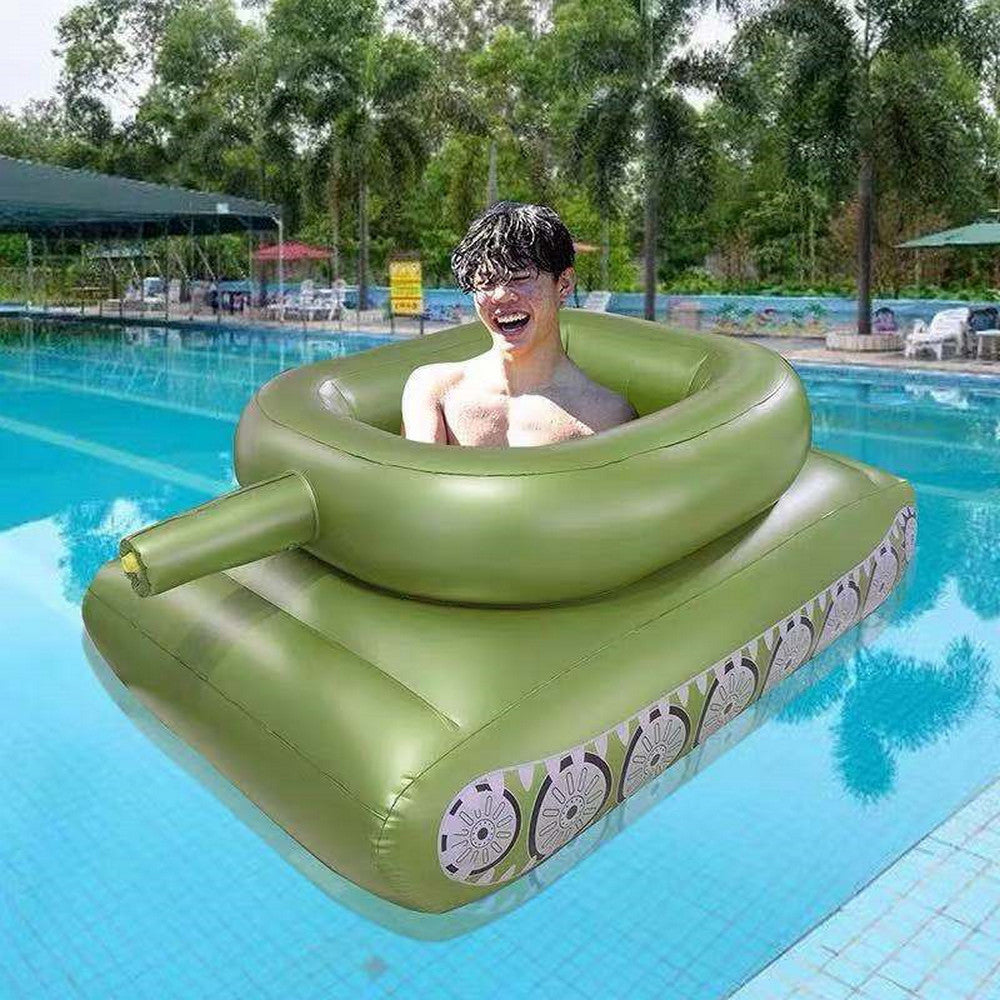 Inflatable Tank Pool Float with Water Cannon – fancygrab