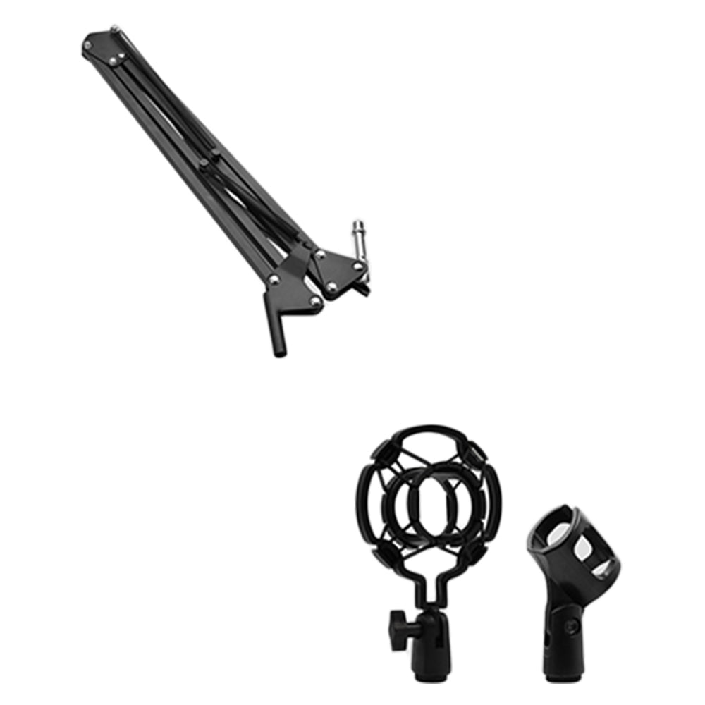 Condenser Microphone Kit Studio Suspension Boom Scissor Arm Stand Set ...