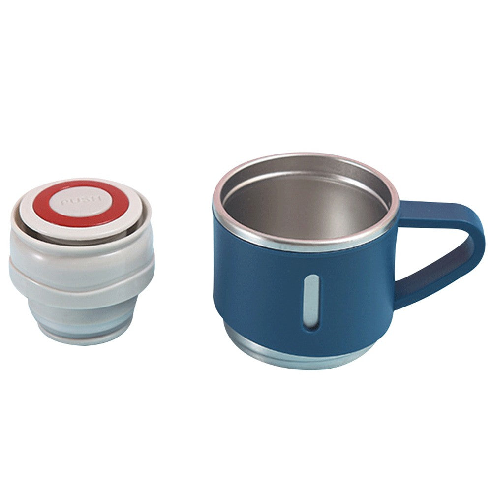 Double Layer 304 Stainless Steel Thermal Cup for Hot Cool Drinks Blue ...