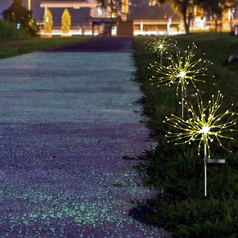 4 X DIY Solar Powered LED Lights Garden Decorative Lamps Home Decor ...